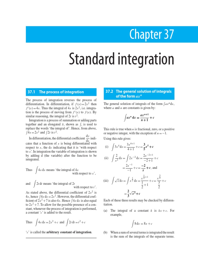 Integration | PDF | Mathematical Concepts | Complex Analysis