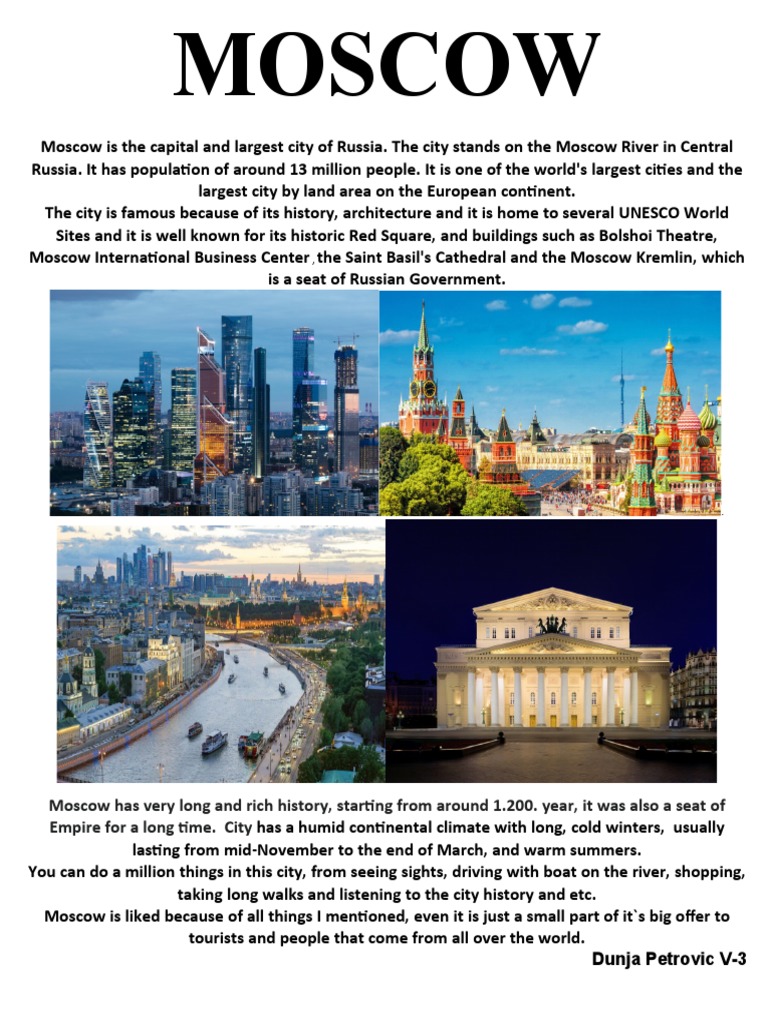 Moscow Travel Insights and Overview | PDF | Travel