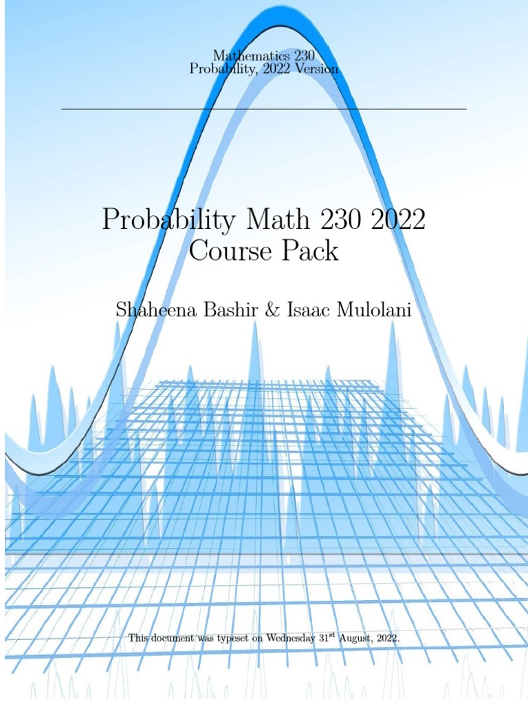 Prob Book | PDF | Probability Distribution | Variance