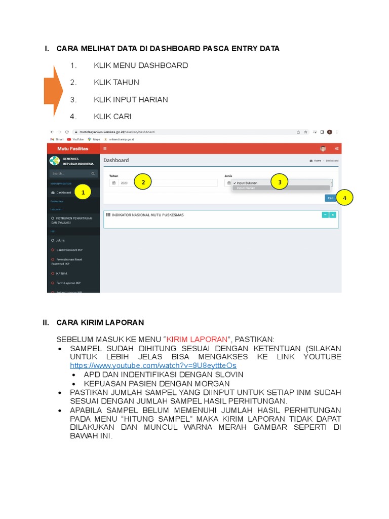09.06.23 - Cara Pengiriman Laporan INM | PDF