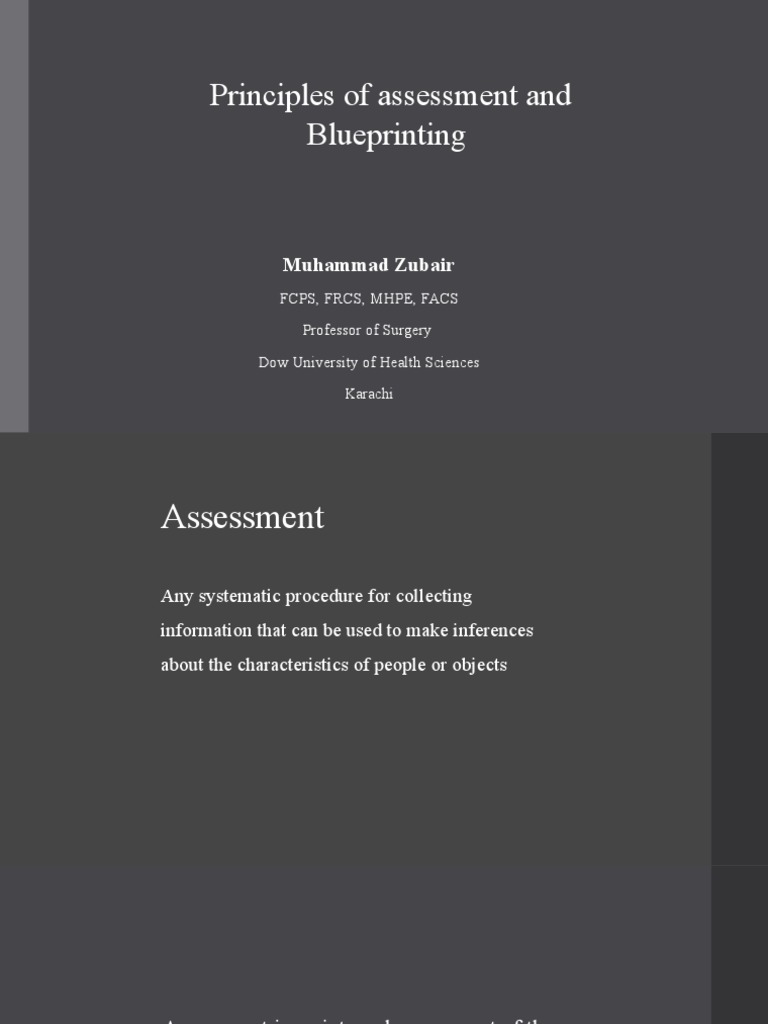 Assessment & Blueprinting Online CHPE June 23 | PDF