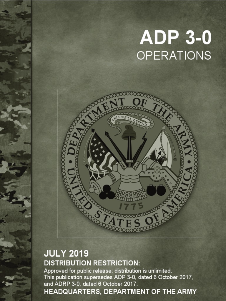 Arn18010 Adp 3 0 000 Web 2 Pdf Military Doctrine Deterrence Theory
