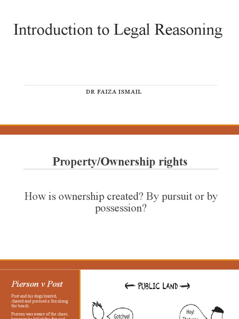 Pierson V Post | PDF | Hunting | Property