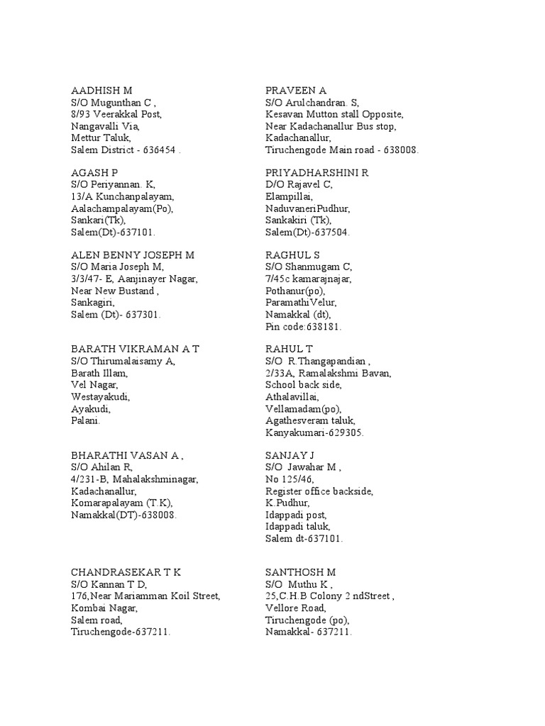Address - Mark Send | PDF