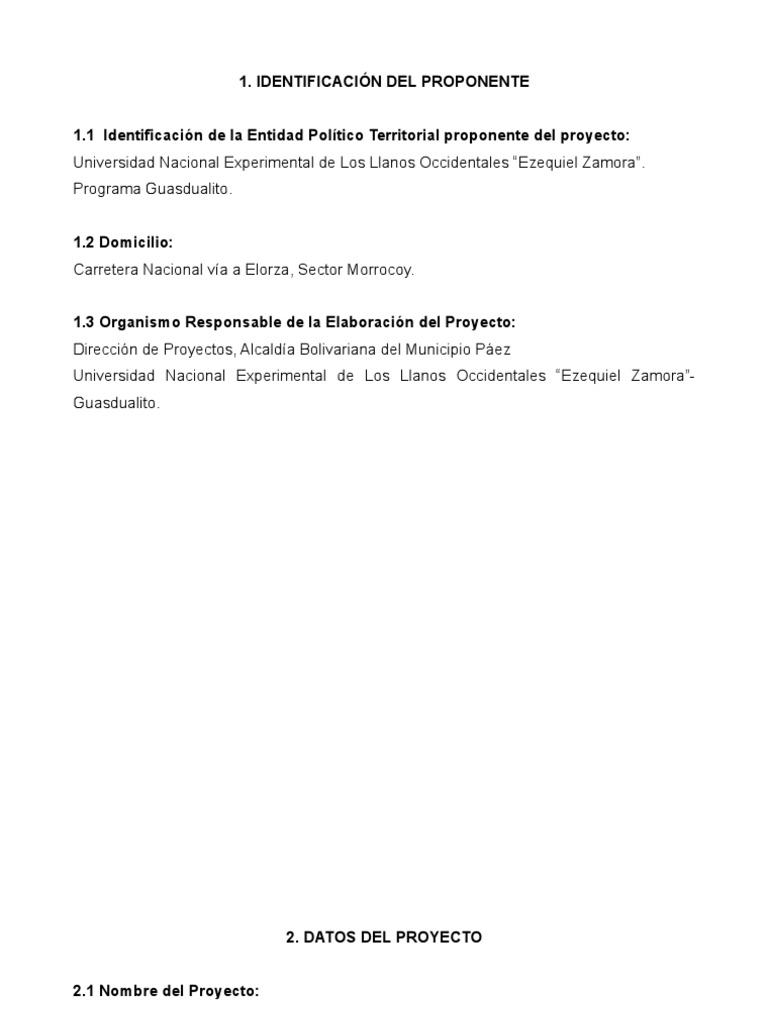 Proyecto de La Unellez. Consejo Ferderal | PDF | Sustentabilidad ... Proyecto de La Unellez. Consejo Ferderal | PDF | Sustentabilidad ...