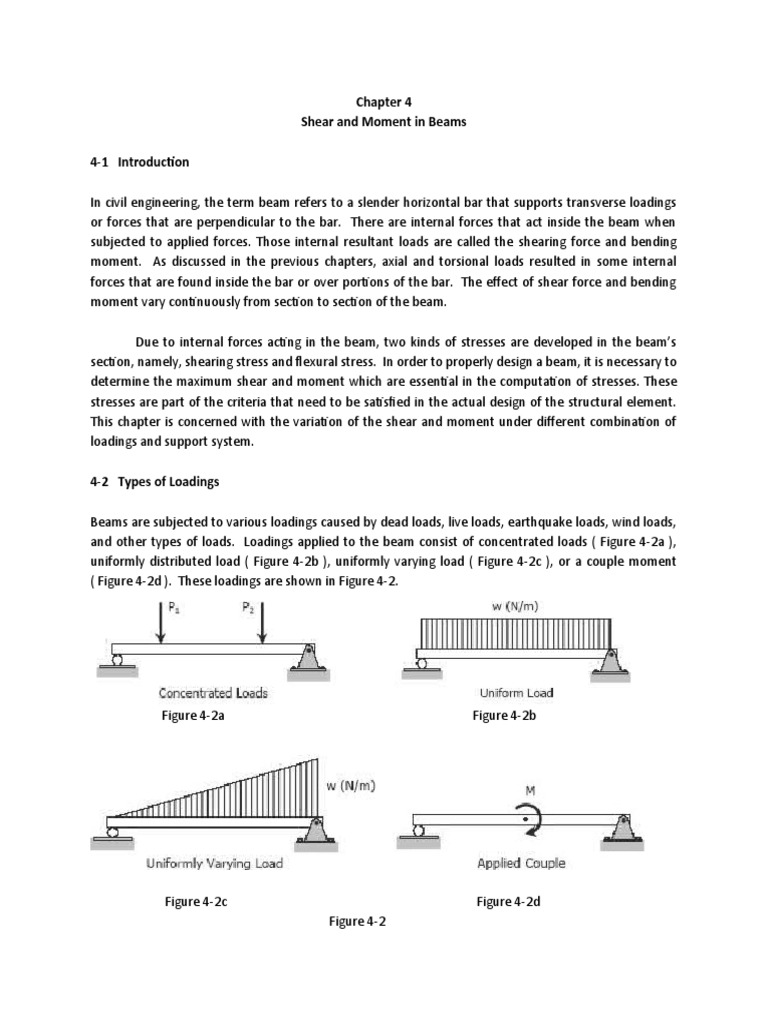 Shear and Moment | PDF | Beam (Structure) | Bending