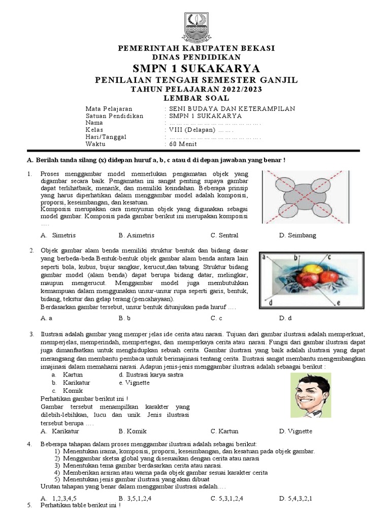Soal SBK Viii PTS Ganjil 2022-2023 | PDF