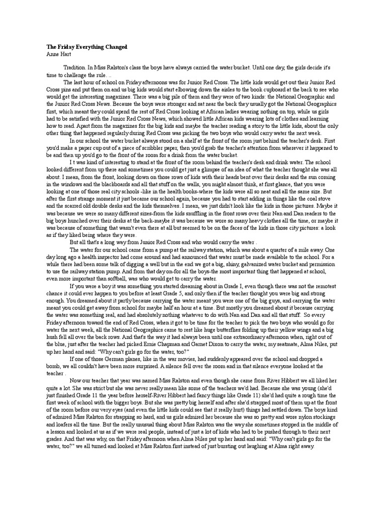 The Friday Everything Changed (1) | PDF