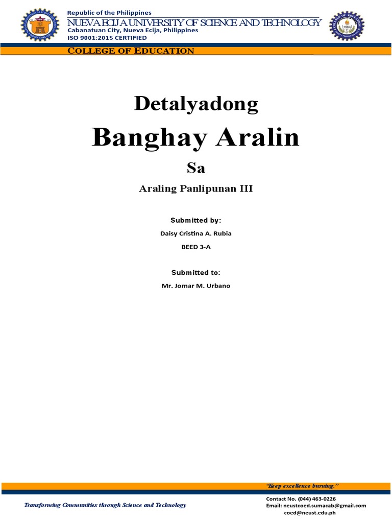 POT (Anyong Lupa) SEMI-DETAILED-LESSON-PLAN2 | PDF