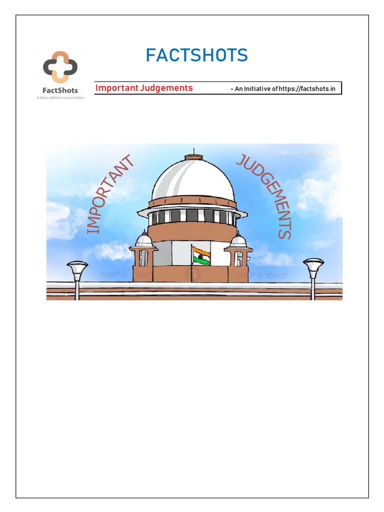 IMPORTANT JUDGEMENTS Sample | PDF IMPORTANT JUDGEMENTS Sample | PDF