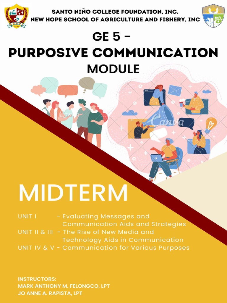 Ge 5 Midterm Module | Download Free PDF | Communication | Popular Culture & Media Studies