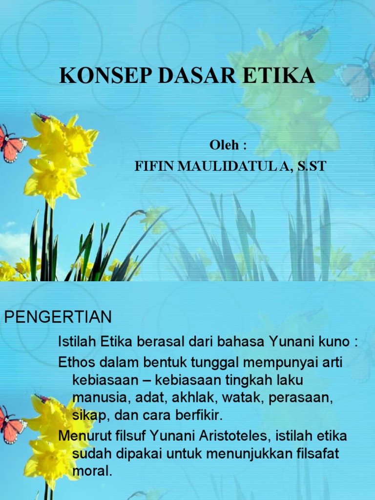 Konsep Dasar Etika dan Nilai Moral | PDF | Karier & Perkembangan ...