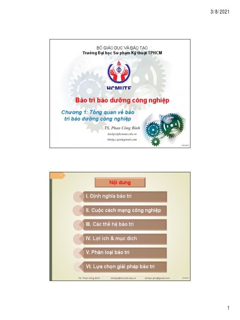 Chuong 1 - Tong Quan Ve Bao Tri | PDF
