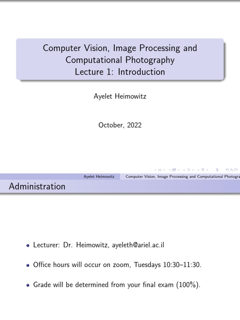 Lecure 1 | PDF | Light | Visual Perception