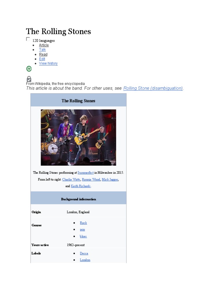 The Rolling Stones | PDF | The Rolling Stones | Mick Jagger