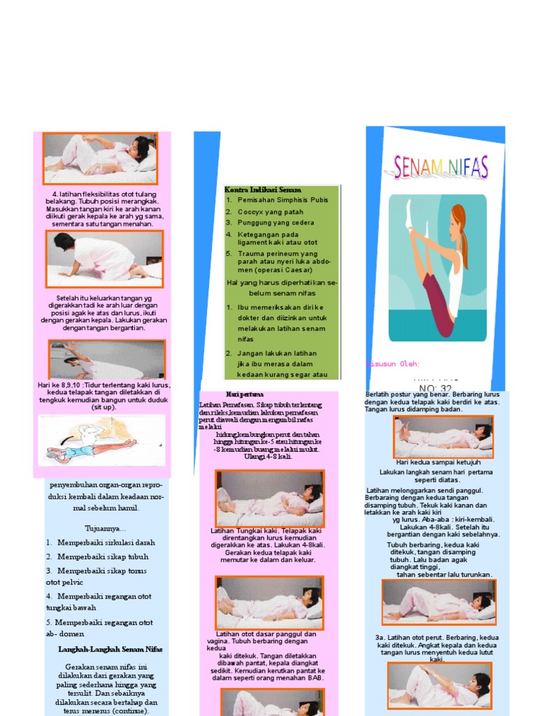 Leaflet Senam Nifas | PDF