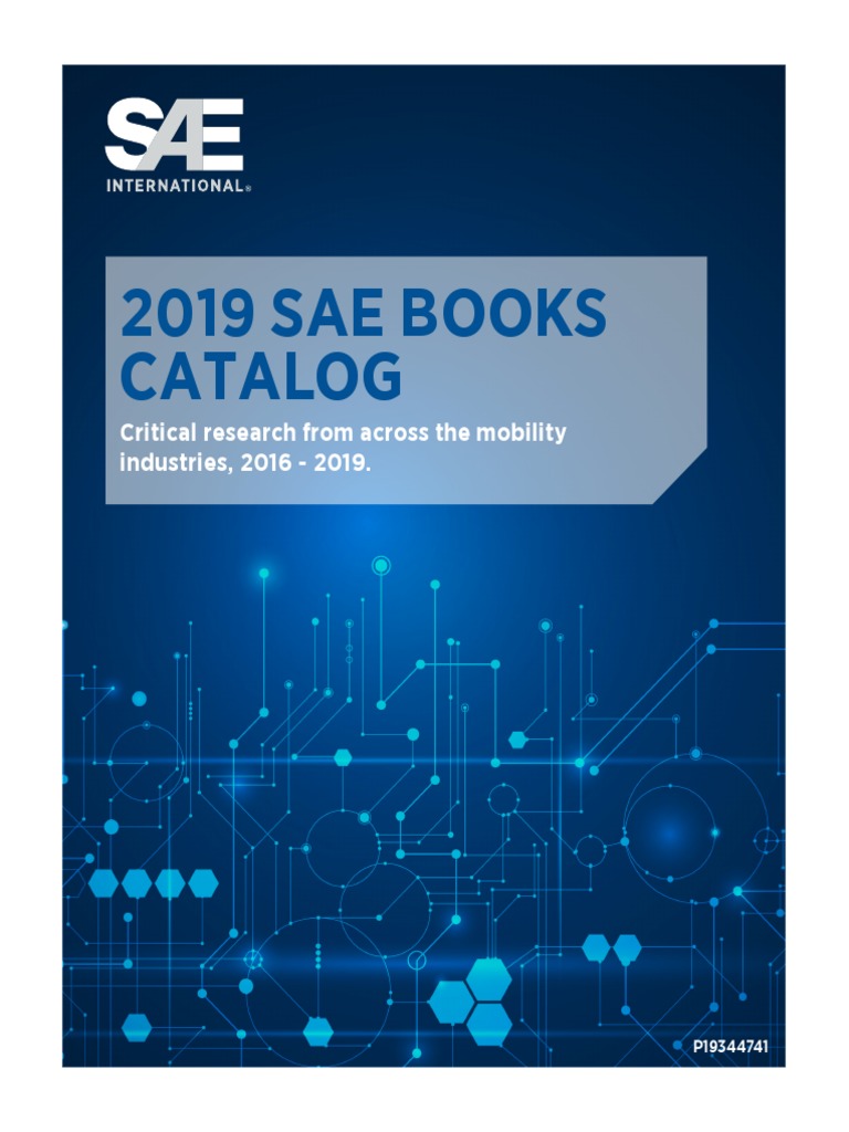 2019 SAE Books Catalog Overview | PDF | Vehicles | 3 D Printing