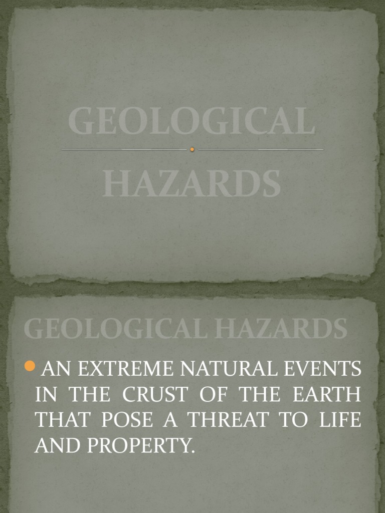 DRRR Geological Hazards | PDF | Earthquakes | Volcano