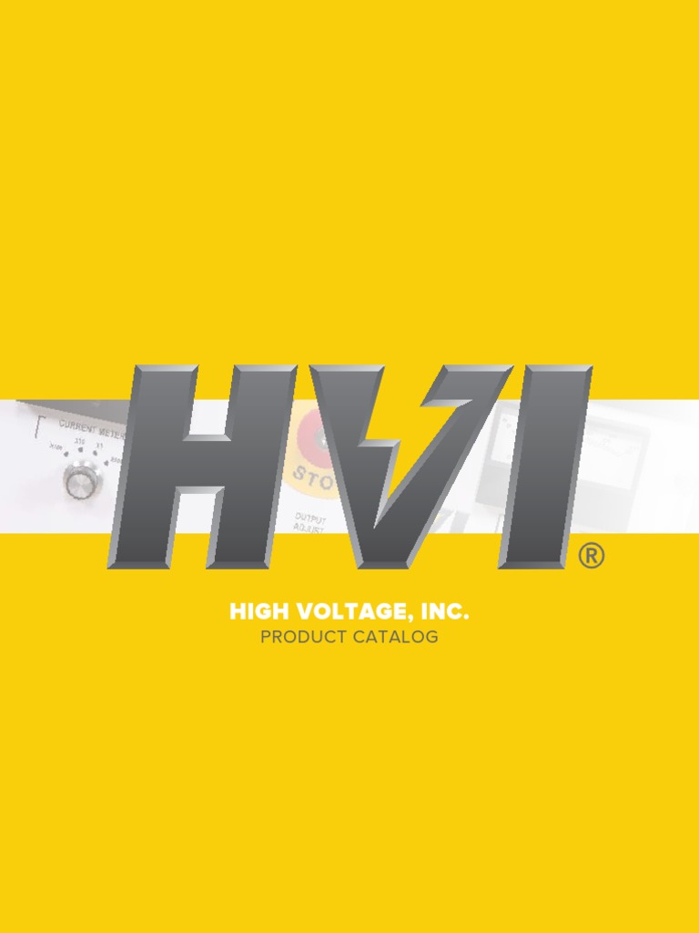 High Voltage Inc Product Catalog | PDF