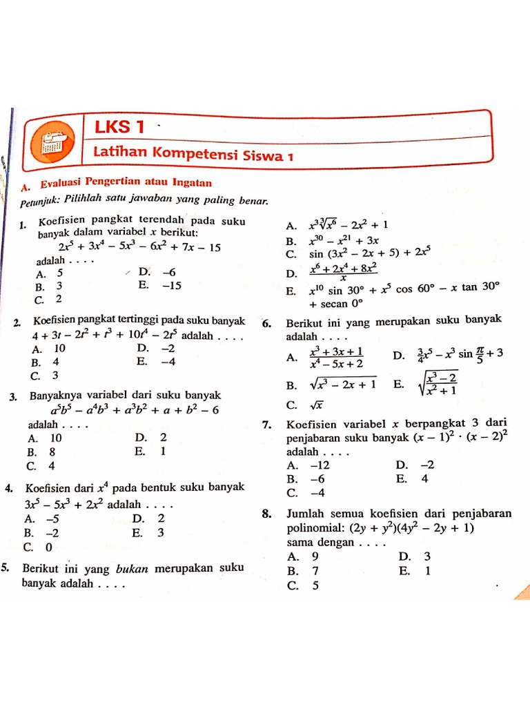 Tugas 1 Polinomial | PDF