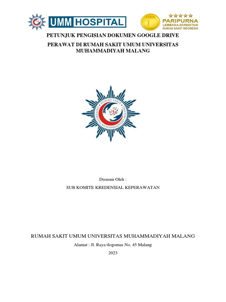 Pedoman Pengisian Google Drive Kredensial | PDF