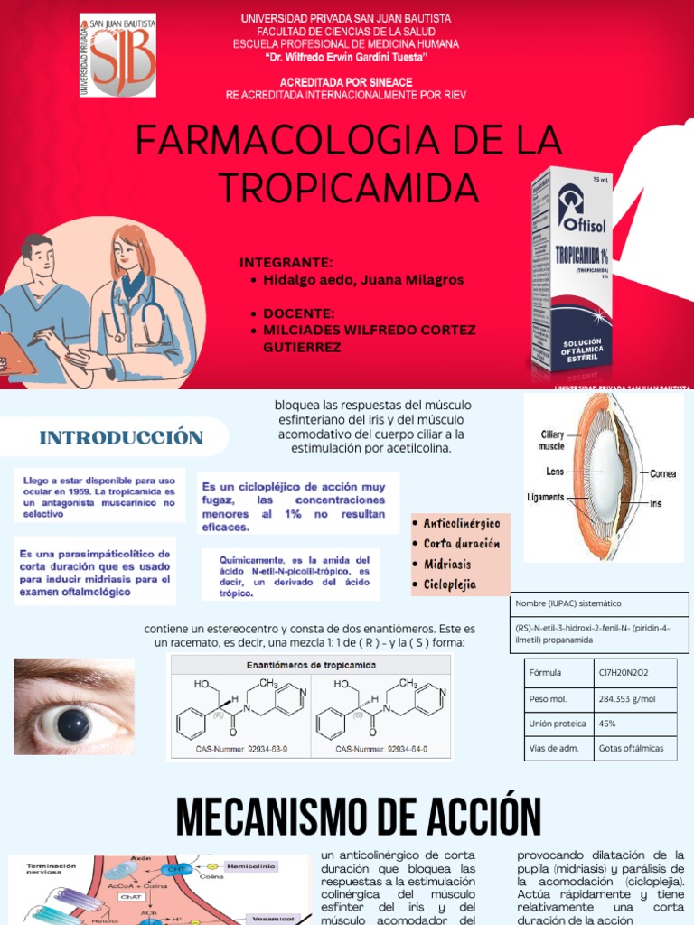 Farmacologia de La Tropicamida | PDF