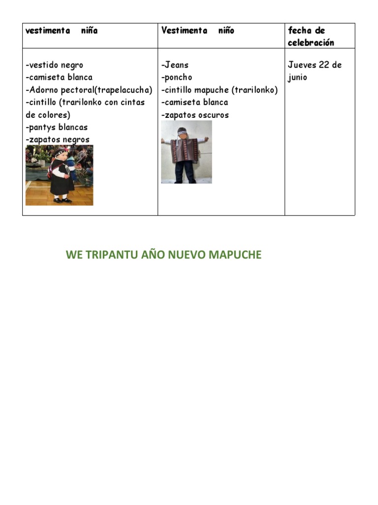 Vestimenta Mapuche | PDF
