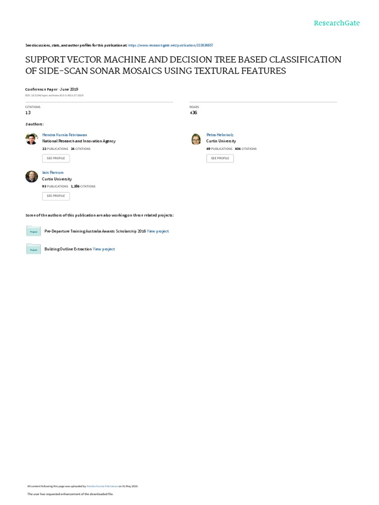 Support Vector Machine And Decision Tree Based Cla Pdf Support