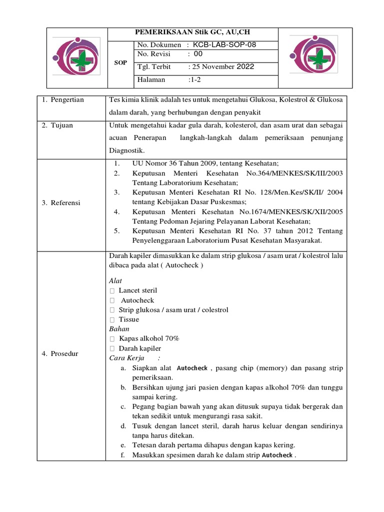 Sop Stik GC, Au, CH | PDF