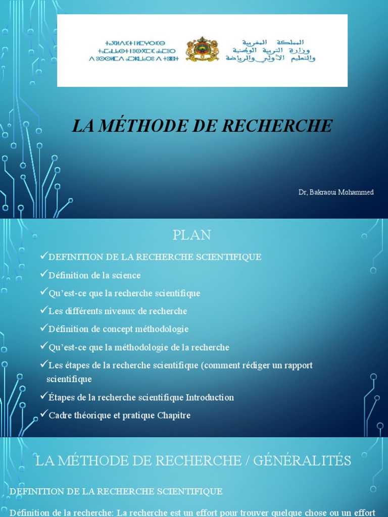 Présentation de La Méthodologie de Recherche | PDF | Science | Définition