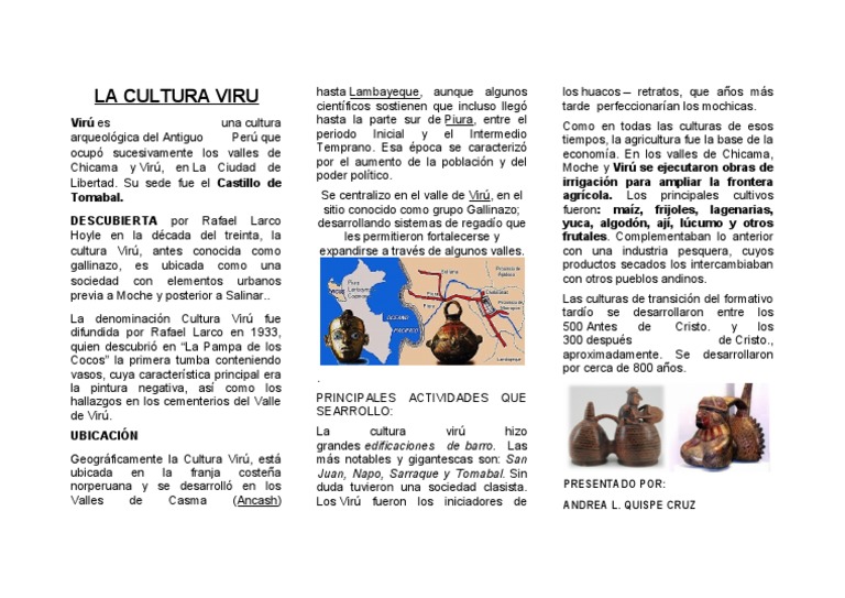 Cultura Virú: Historia y Características | PDF | Era precolombina | Andes