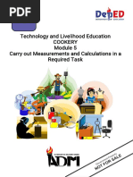 Tle 7 Cookery Perform Mensuration & Calcuation | PDF | Teaspoon | Litre
