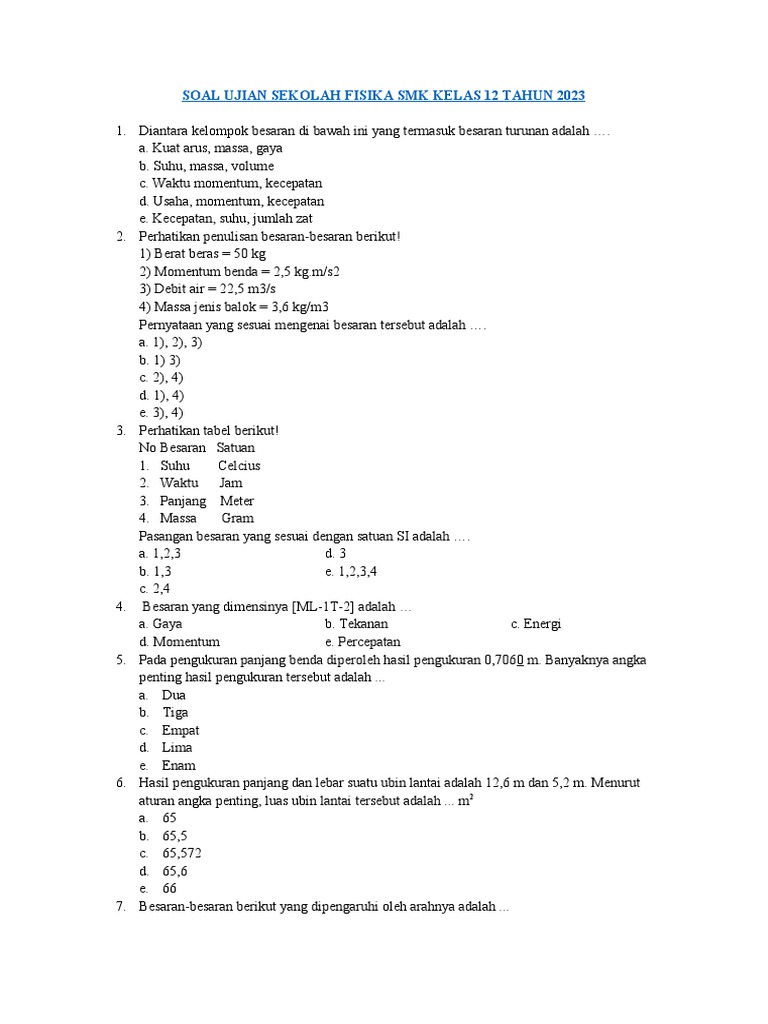 Uas SMK Kls 12 | PDF