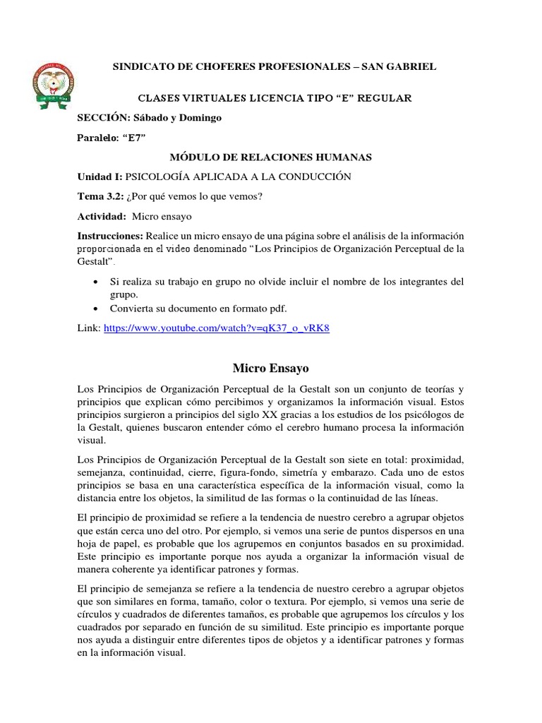 TAREA 2 CAPÍTULO 3 Micro Ensayo Video. Tema 3.2 - Utreras Edison | PDF ...
