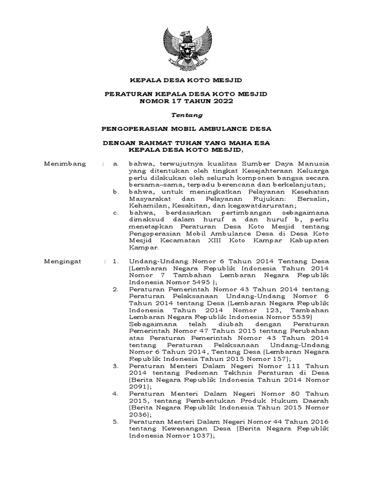 Perkades Ambulance | PDF