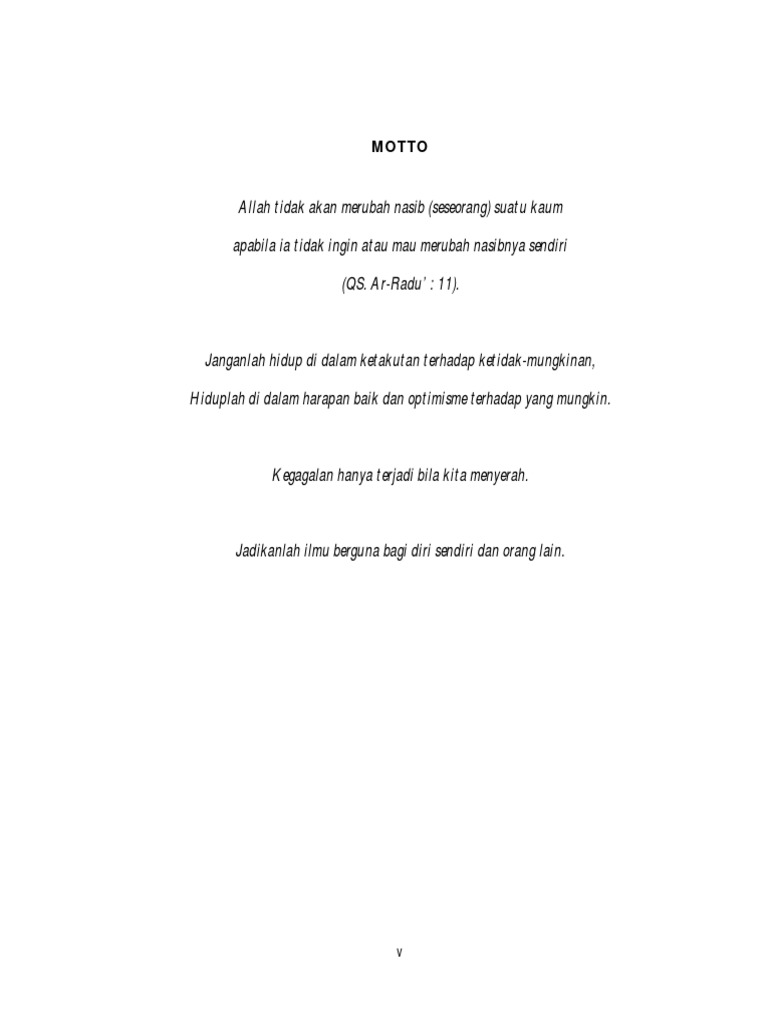 Motto | PDF | Pengembangan Diri | Agama & Spiritualitas