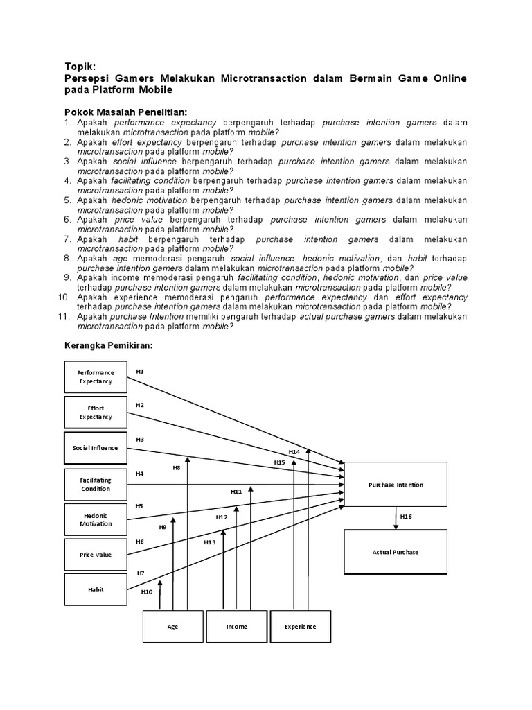 Contoh Instrumen Penelitian Kuantitatif | PDF