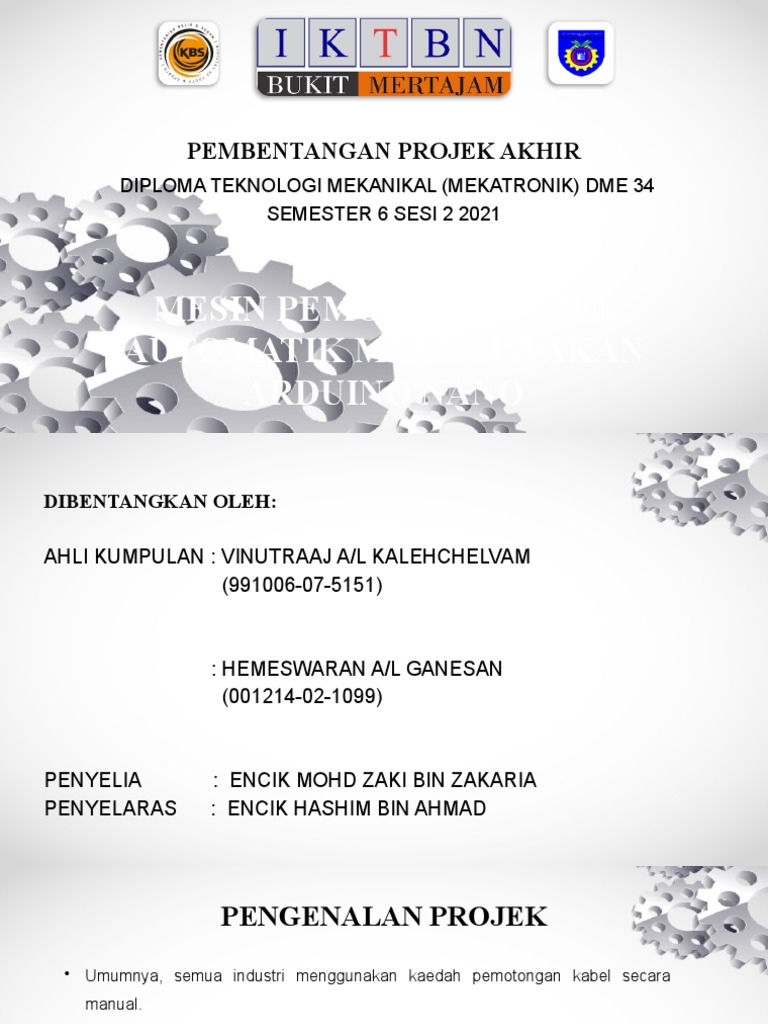 Mesin Pemotong Wayar Menggunakan Arduino Nano | PDF