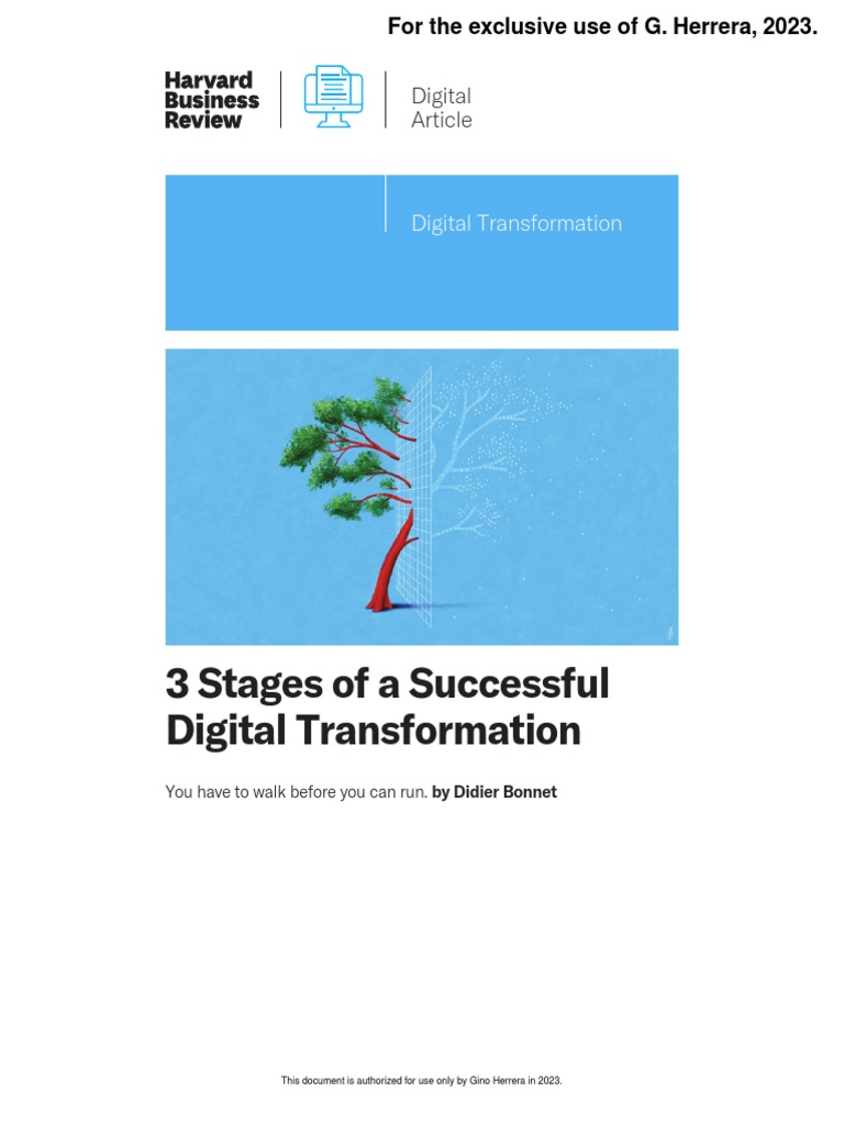 3 Stages of Digital Transformation | PDF | Customer Experience ...