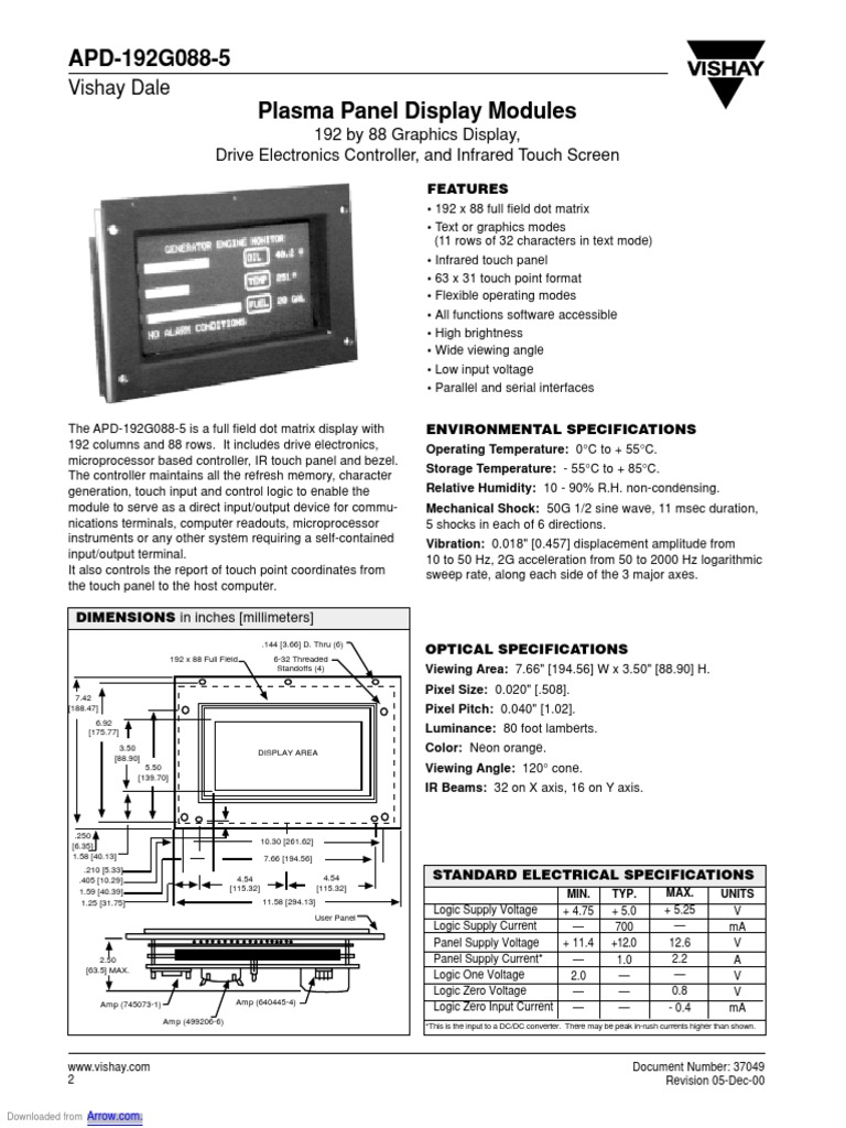 Display Visay 192g0885 | PDF | Touchscreen | Cursor (User Interface)