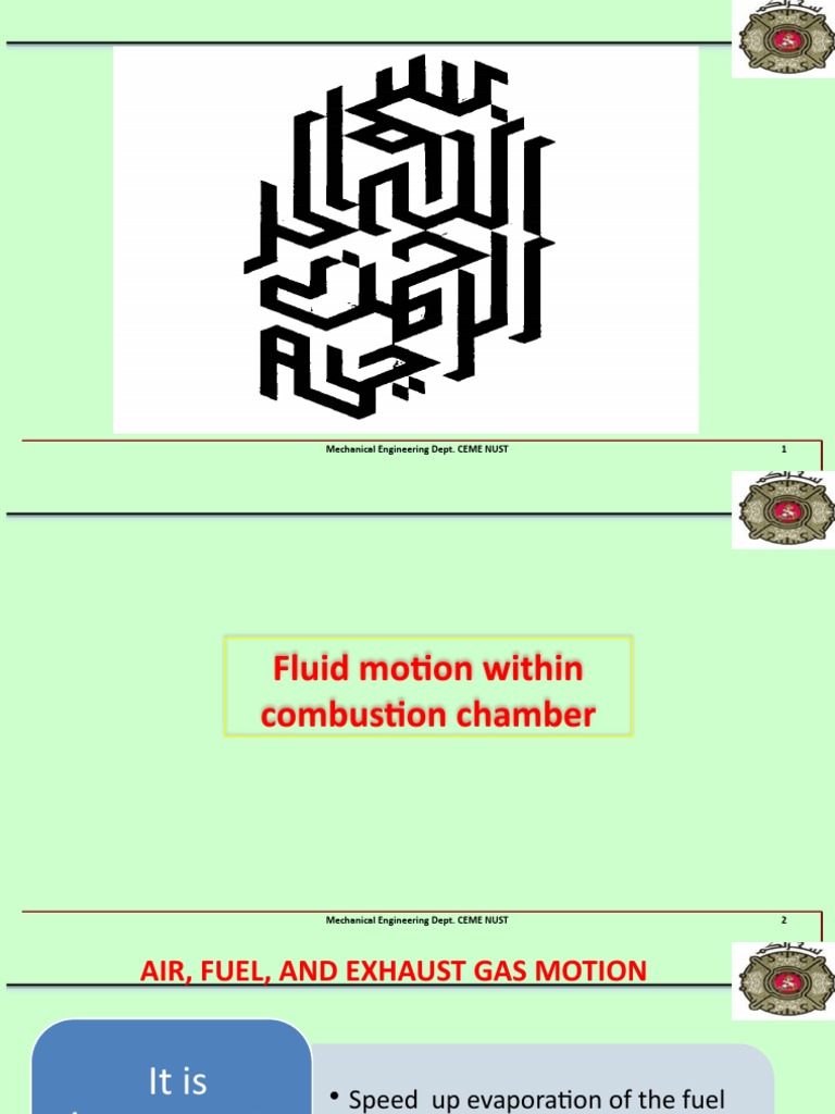 CH-6, Fluid Motion Within Combustion Chamber | PDF | Piston | Internal ...