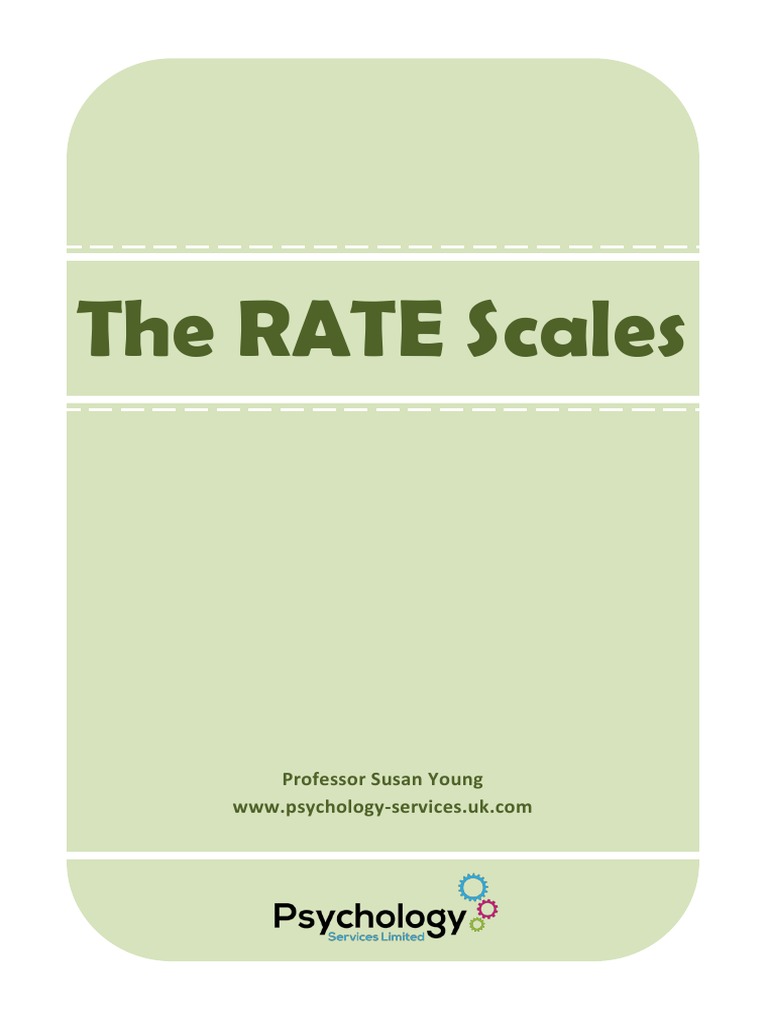 Gudjonsson Scale and RATE Scales Overview | PDF