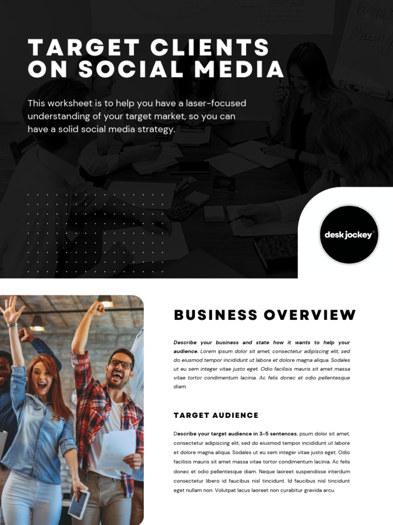 Target Audience Worksheet | PDF