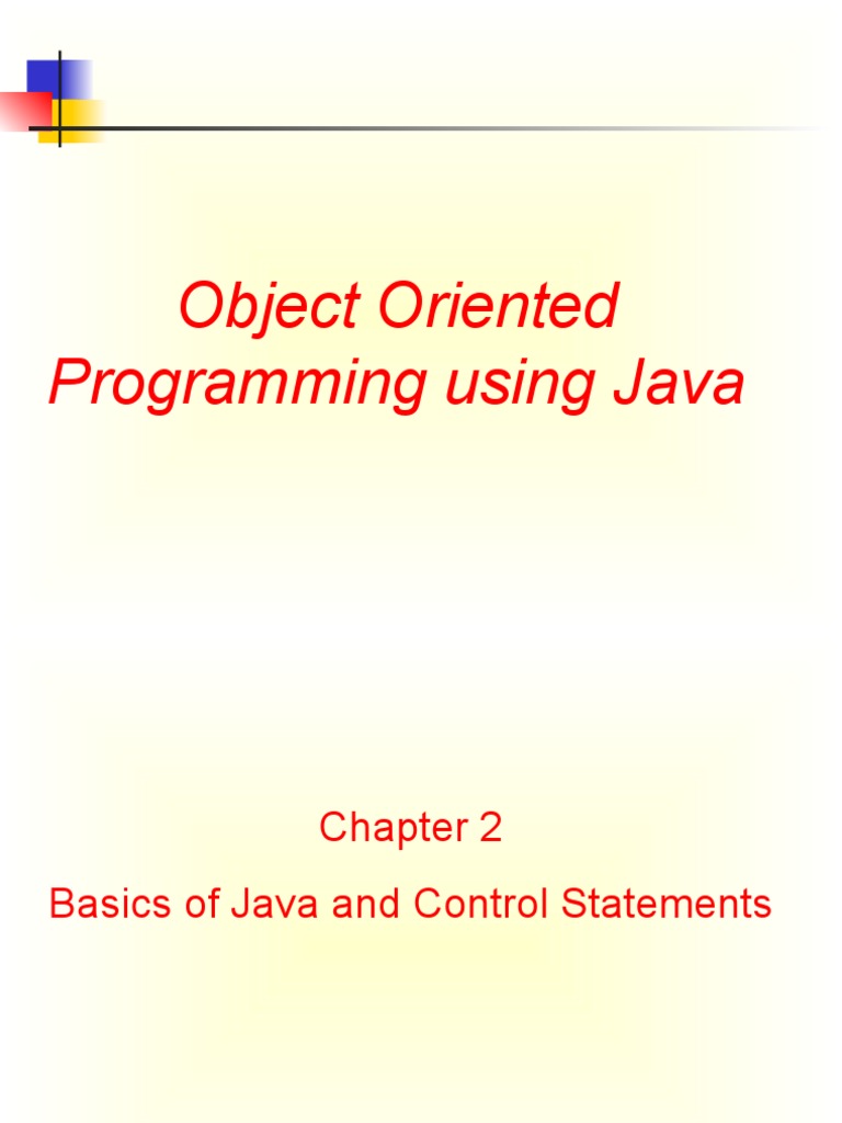 Chapter 2-BasicsinJavaProgramming | PDF | Java Virtual Machine | Java (Programming Language)