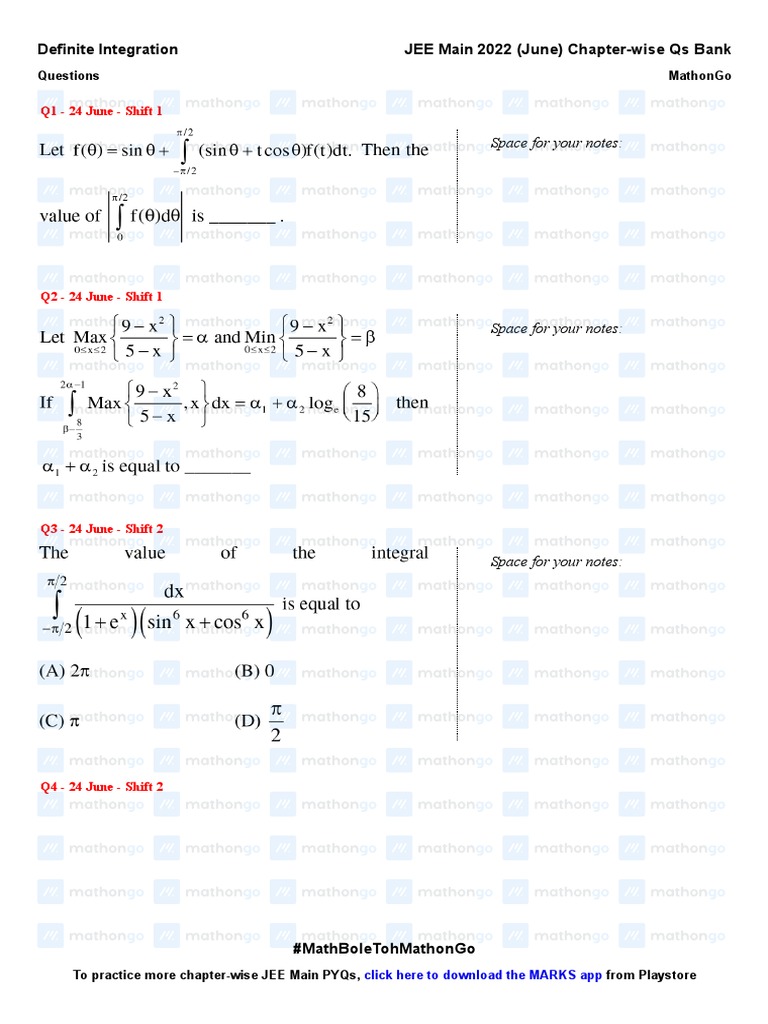 Arjuna Jee MathematicsModule 02 | PDF