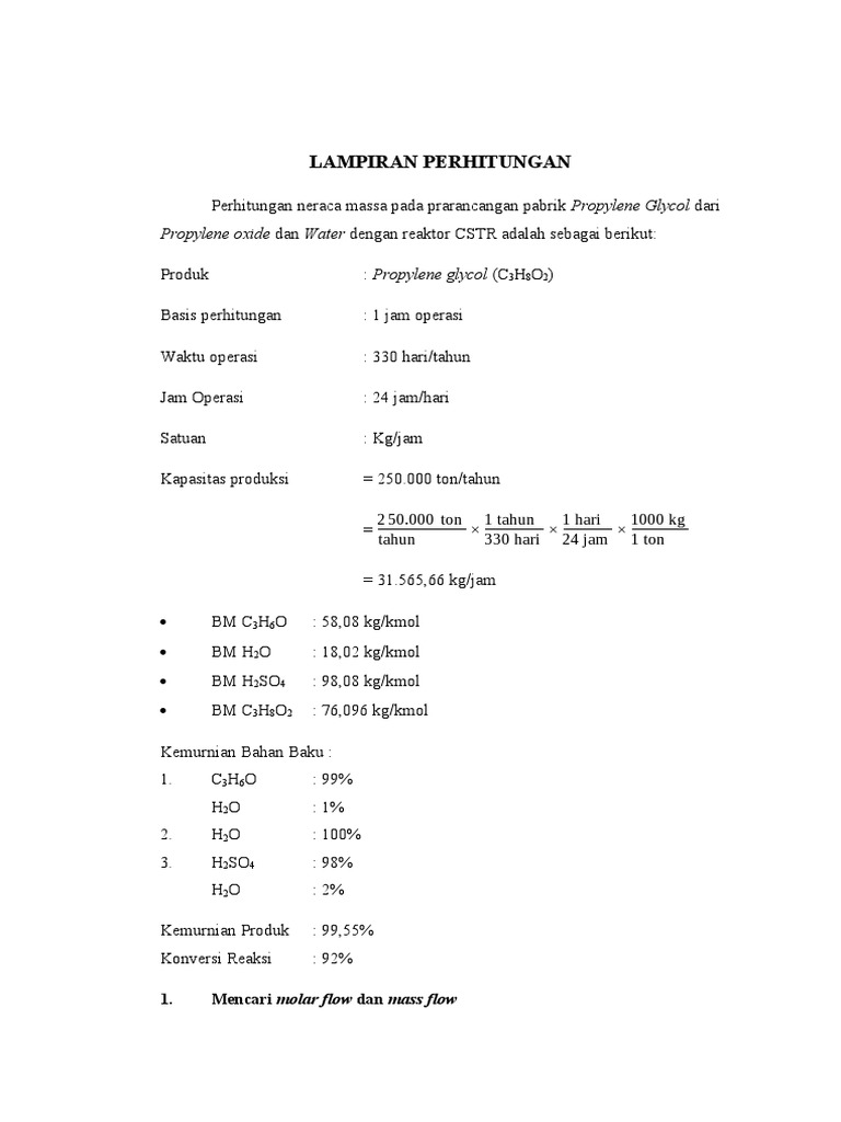 Perhitungan TRK | PDF