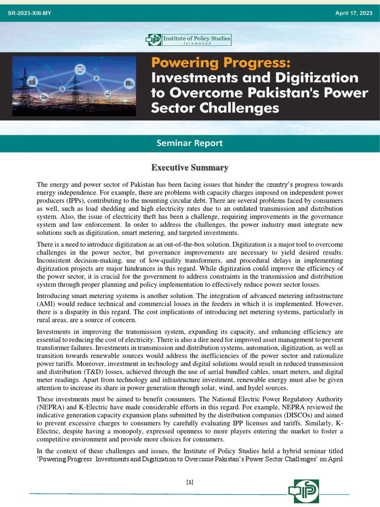 Power Sector Challenges and Solutions | PDF