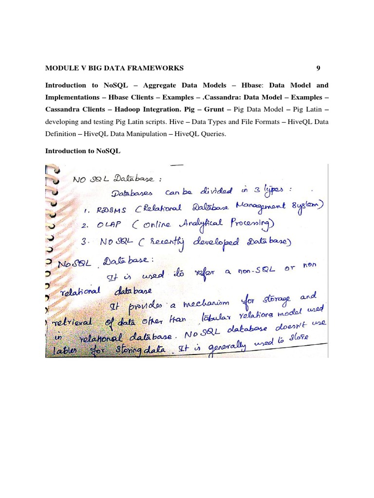Module V | PDF | Apache Hadoop | Information Retrieval