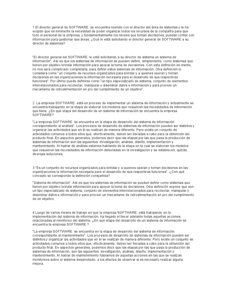 Sistema de Información m3-1 | PDF | Sistema de informacion | Software
