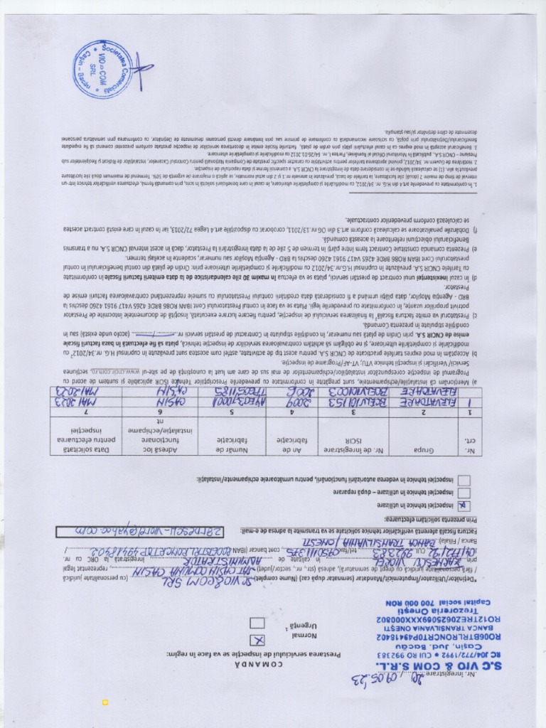 Formular Comanda | PDF